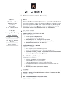 Cook Resume Examples Writing Tips 2021 Free Guide Resume io