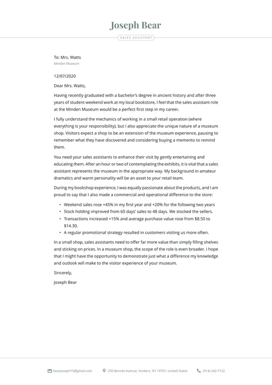 Motivational Letter For Retail Job Retail Cover Letter Examples Ready 