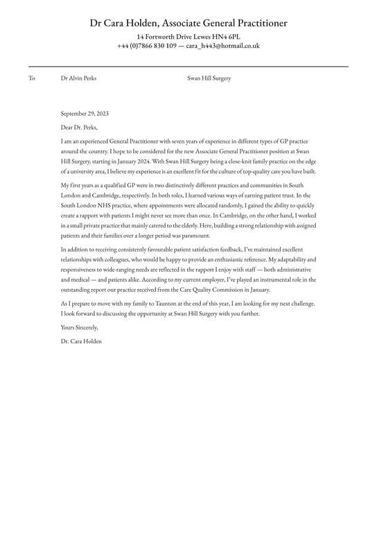 Doctor Cover Letter Examples Expert Tips Free Resume io