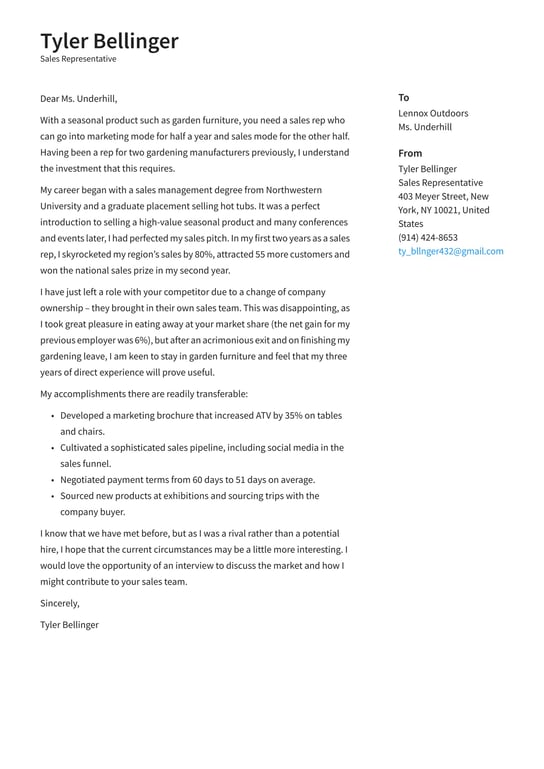 How To Write A Good Sales Cover Letter Whereintop