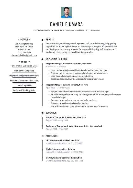 Program Manager Resume Examples Writing Tips 2024 Resume io