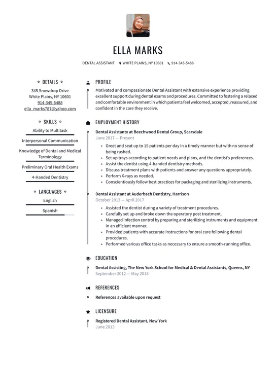 Free Dental Resume Templates Printable Templates