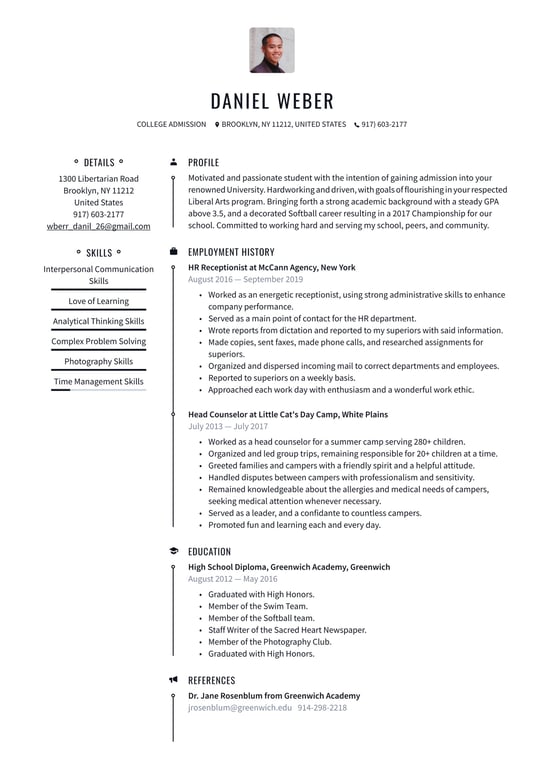 How To Mention Skill In Biodata Visual Resume Example With Key Skills 