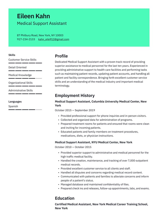 Medical Administrative Assistant Resume Examples Writing Tips 2024 