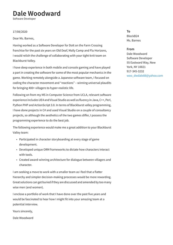 web developer personal statement