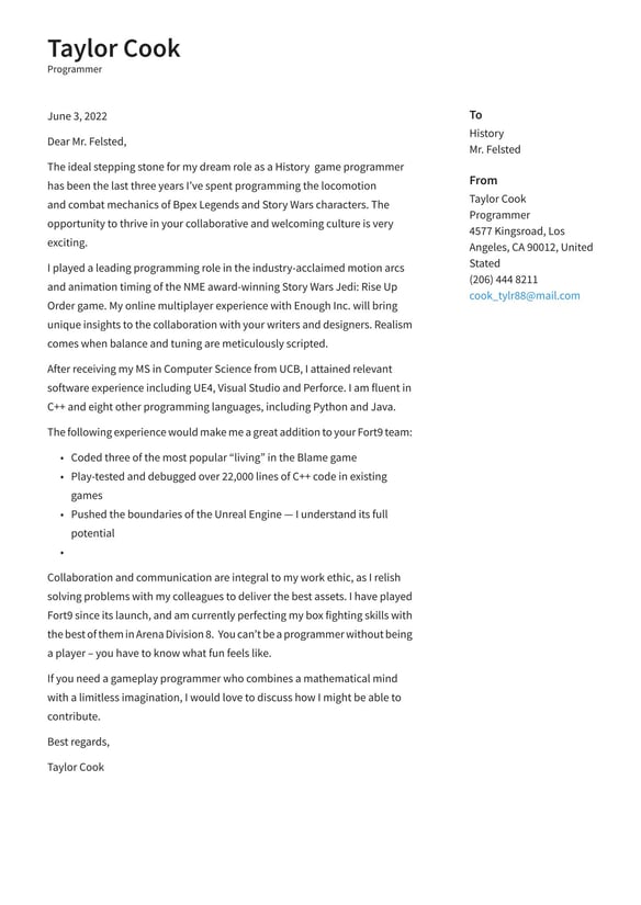 cover letter it examples