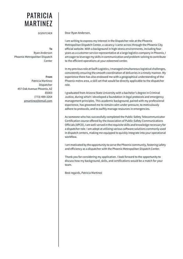 call centre cover letter example