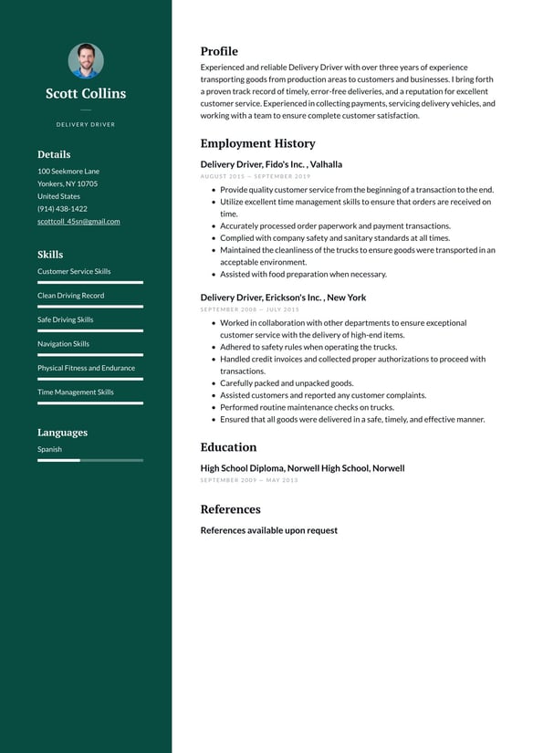 sample cv for general labourer