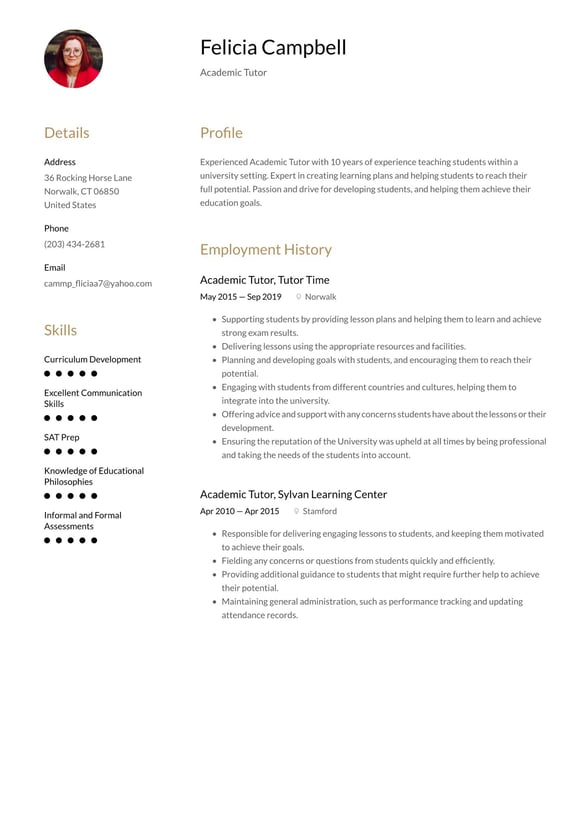 school student cv template