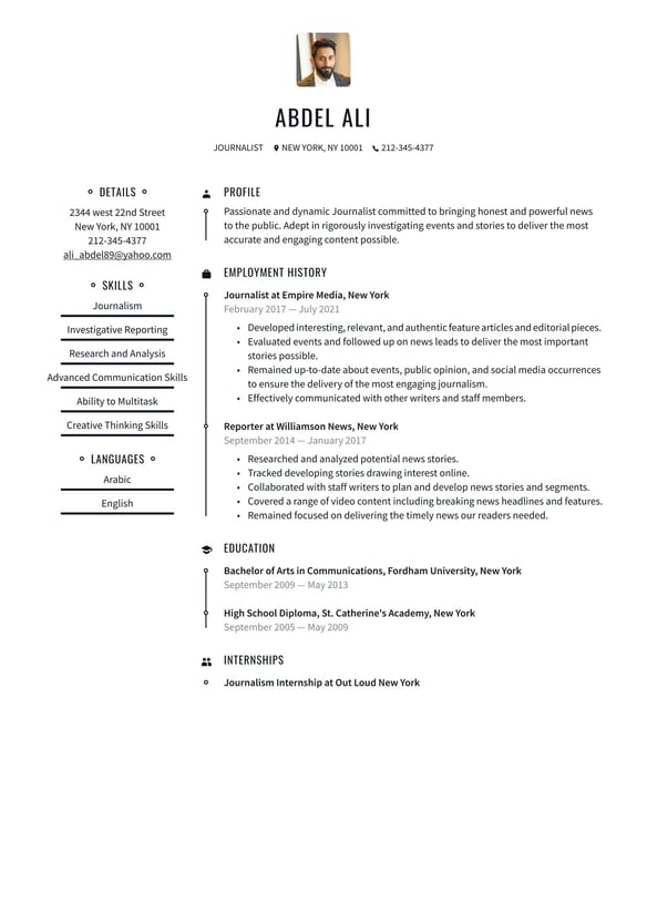 technical writing resume samples