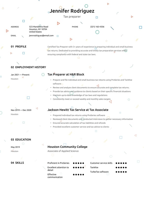 collections advisor cv