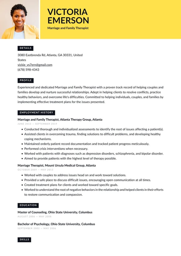 life coaching profile example