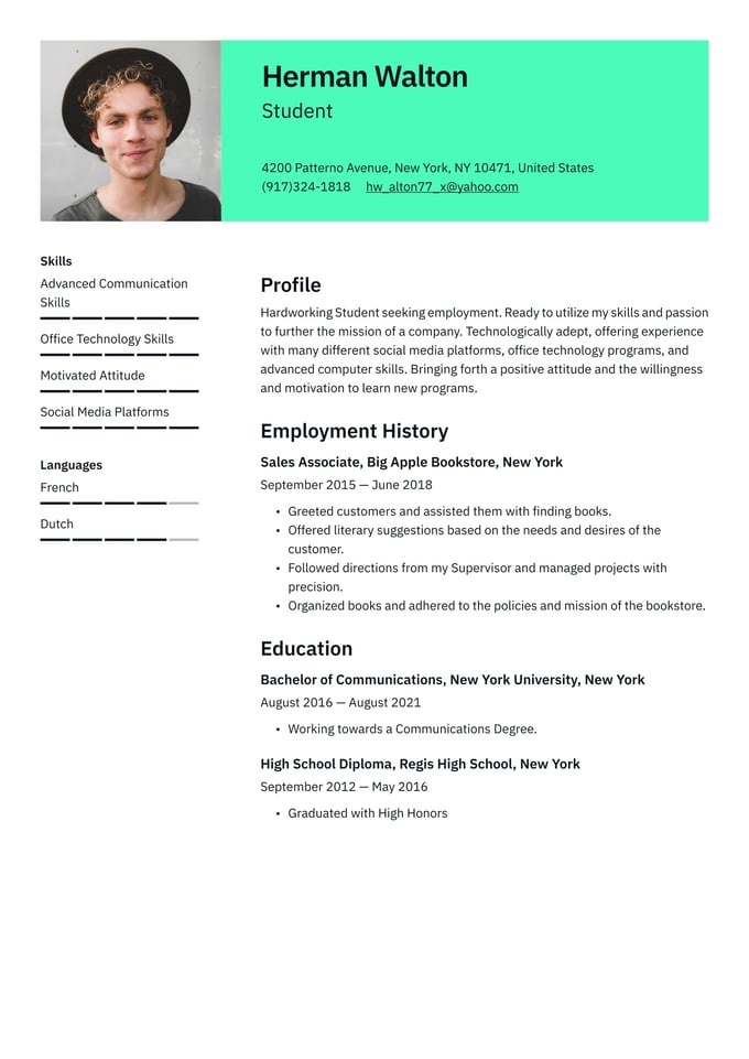 Simple Resume Examples 2021 2021 S Best Resume Templates By Category 