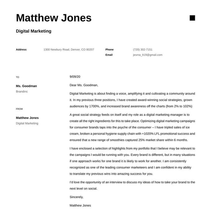 Proper Format For A Cover Letter - Infoupdate.org