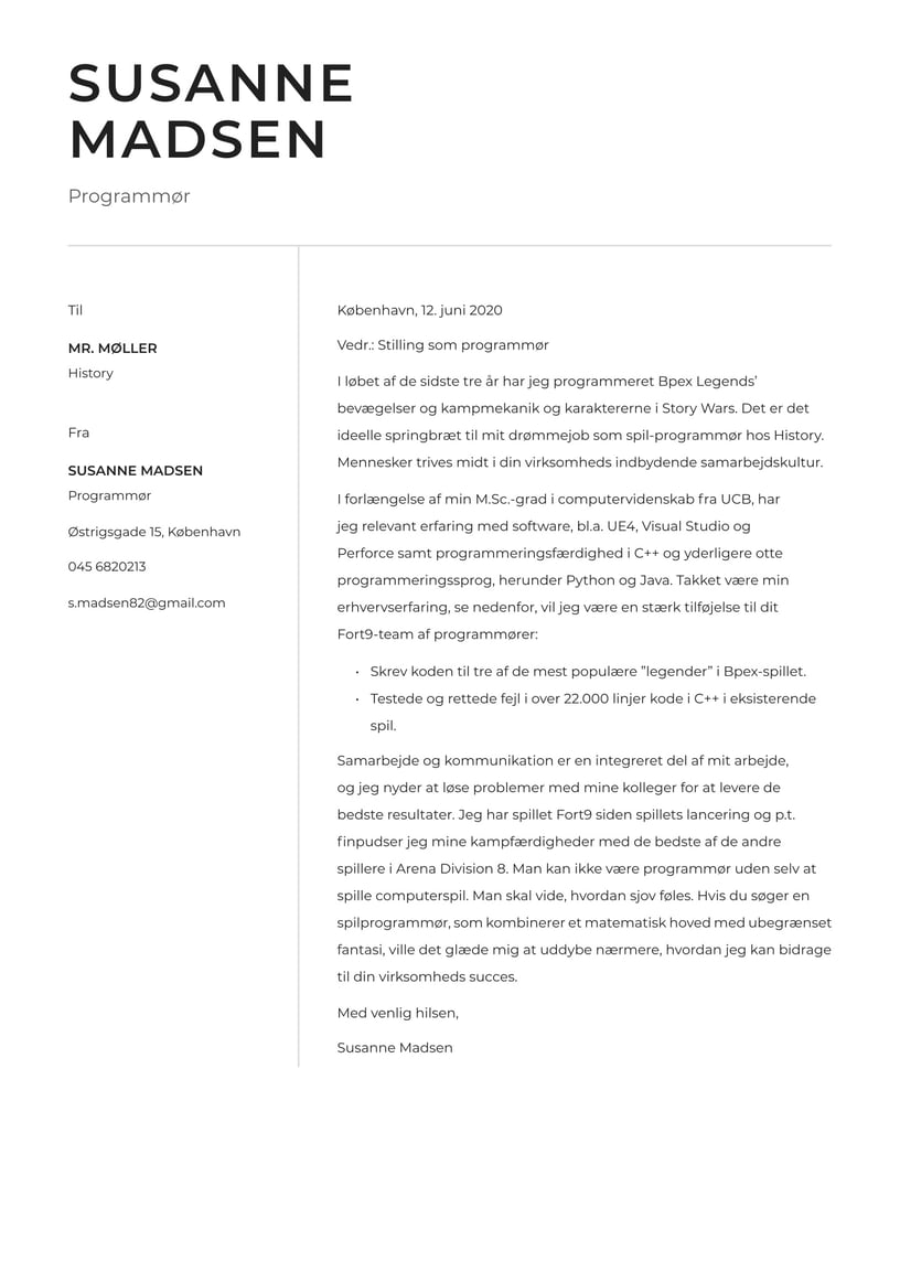 Opret dit jobvindende CV - (Gratis) Skabelon · CV.dk