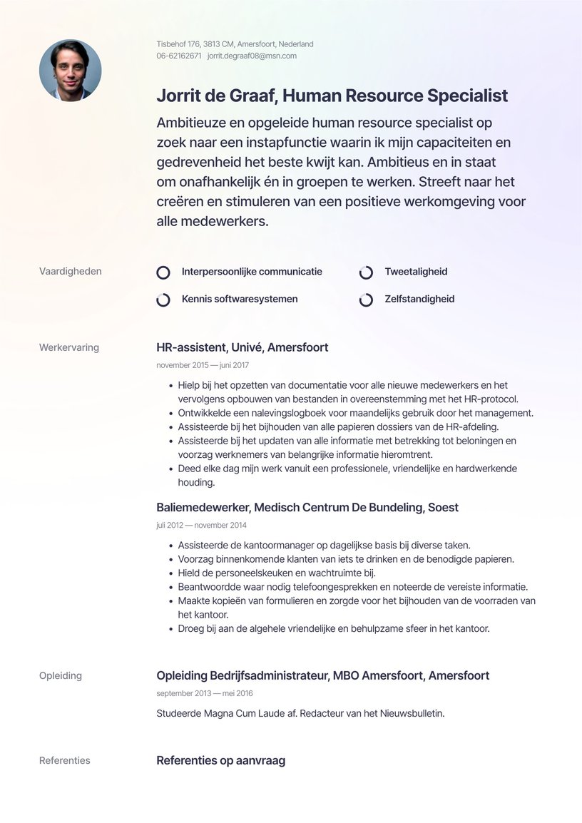 Online CV Maken (Gratis): Opstellen in 5 minuten! · cvster.nl