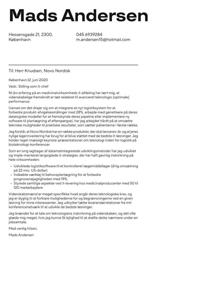 Opret dit jobvindende CV - (Gratis) Skabelon · CV.dk