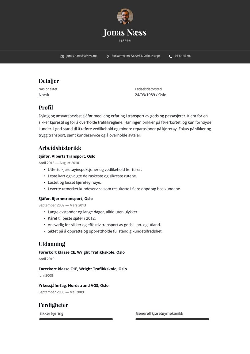 Opprett din jobbvinnende CV · CVapp.no