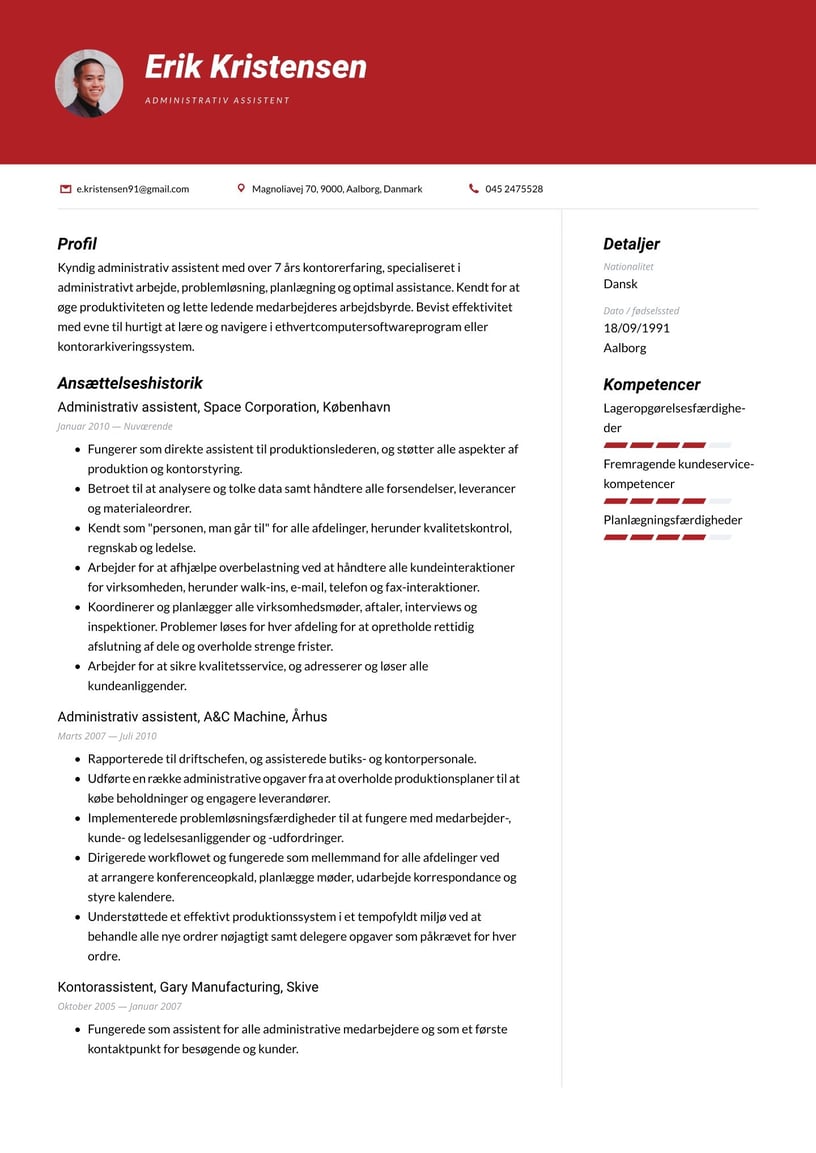 Opret dit jobvindende CV - (Gratis) Skabelon · CV.dk