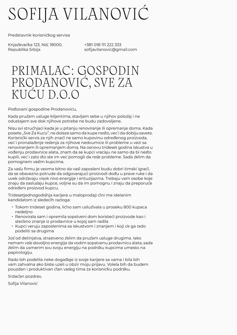 Besplatni kreator CV-jeva - napravite CV koji donosi posao · CVapp.rs