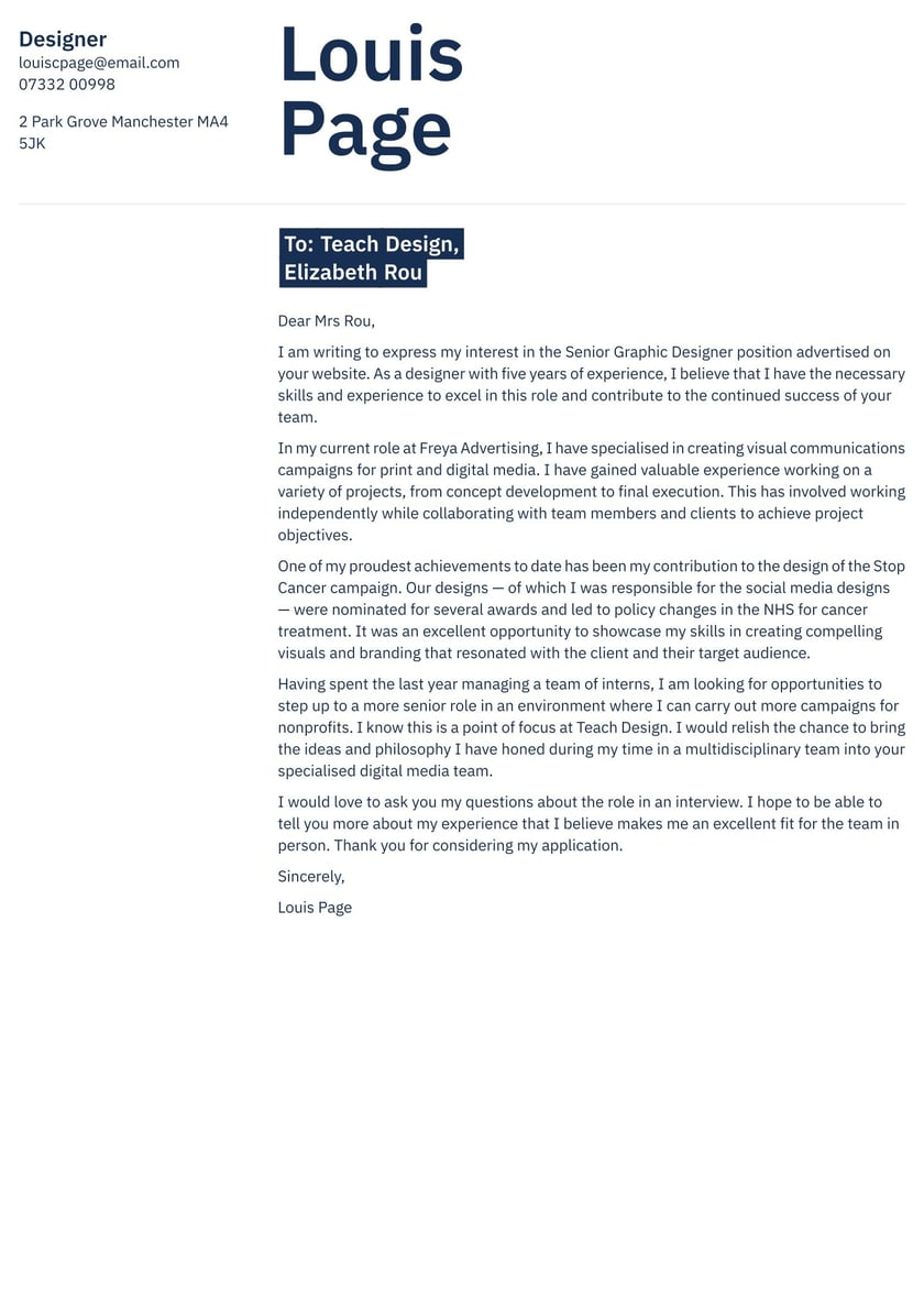 How To Write A Speculative Cover Letter How To Write A Supporting