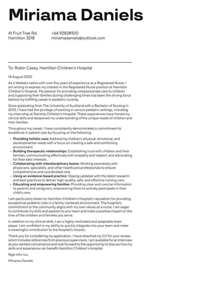 Entry Level Nurse Cover Letter Professional Beginner Nursing Student