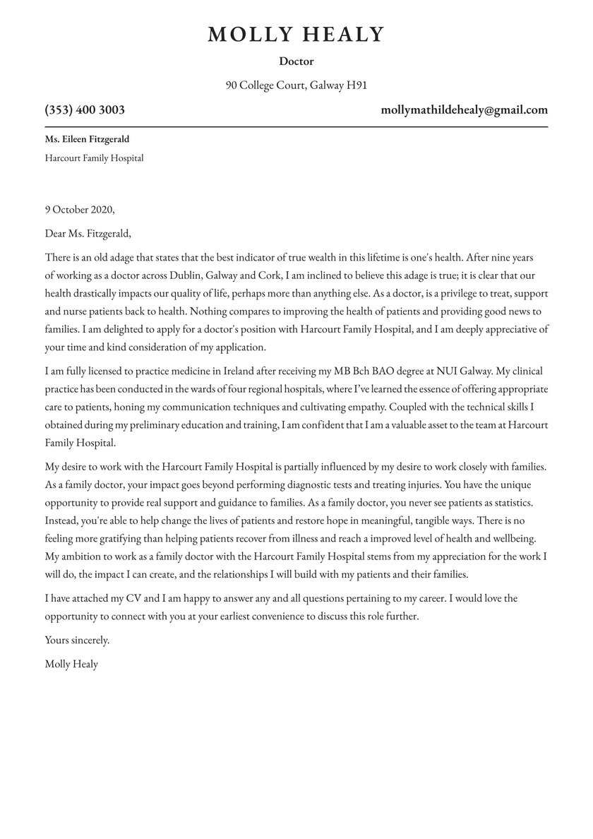 Cover Letter Template Ireland Template CVs And Example Cover Letters