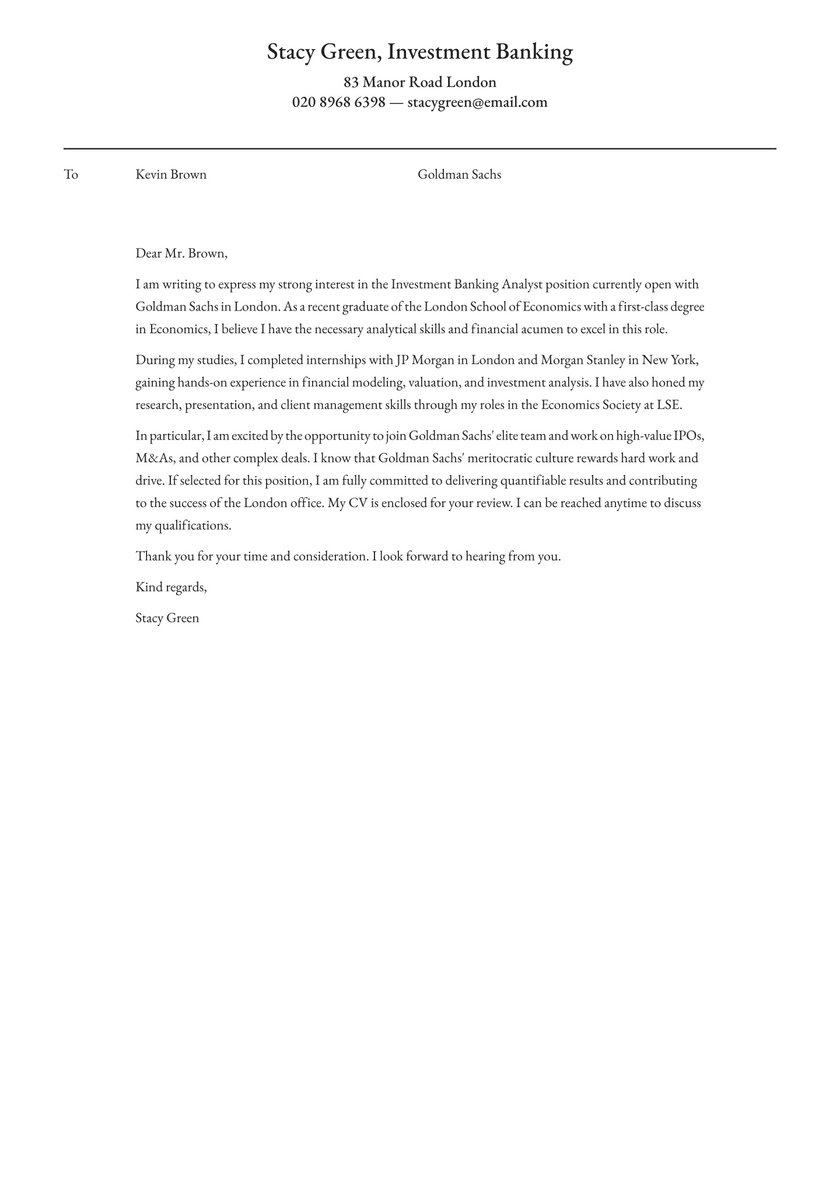 Cover Letter Morgan Stanley Cover Letter Guidance & Template Get