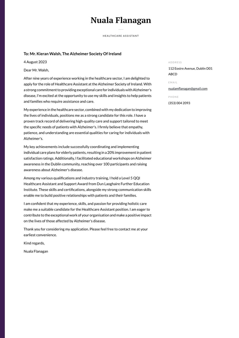 Sample Healthcare Cover How To Write A Nursing Cover Letter Australia