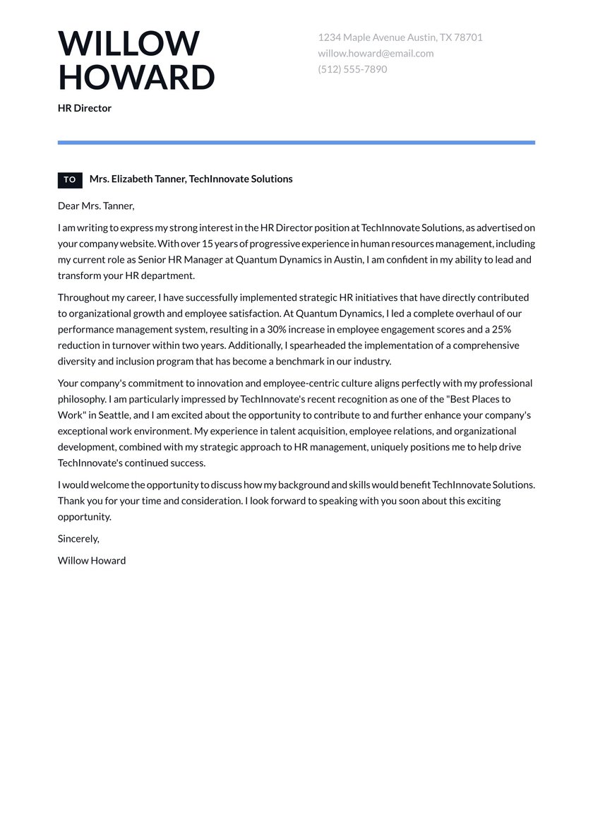 Job Application Email Format To Hr Manager - Infoupdate.org