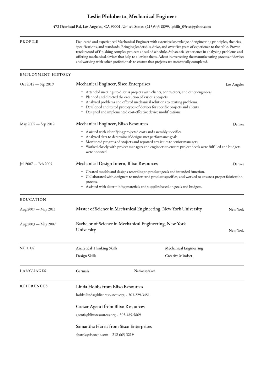 Das Ist Billig Matze Einstellung Mechanical Engineer Cv Template Viele