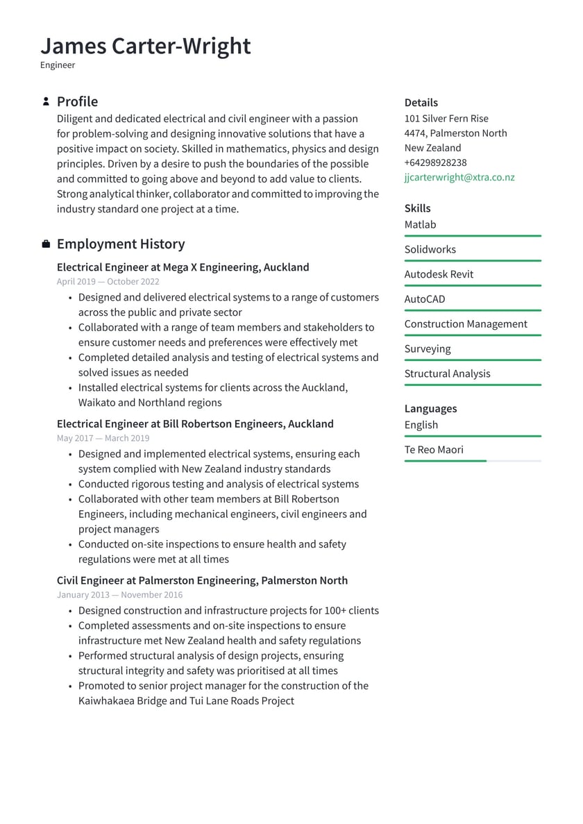 Resume Examples For Engineers 14 Top Electrical Engineer Resume