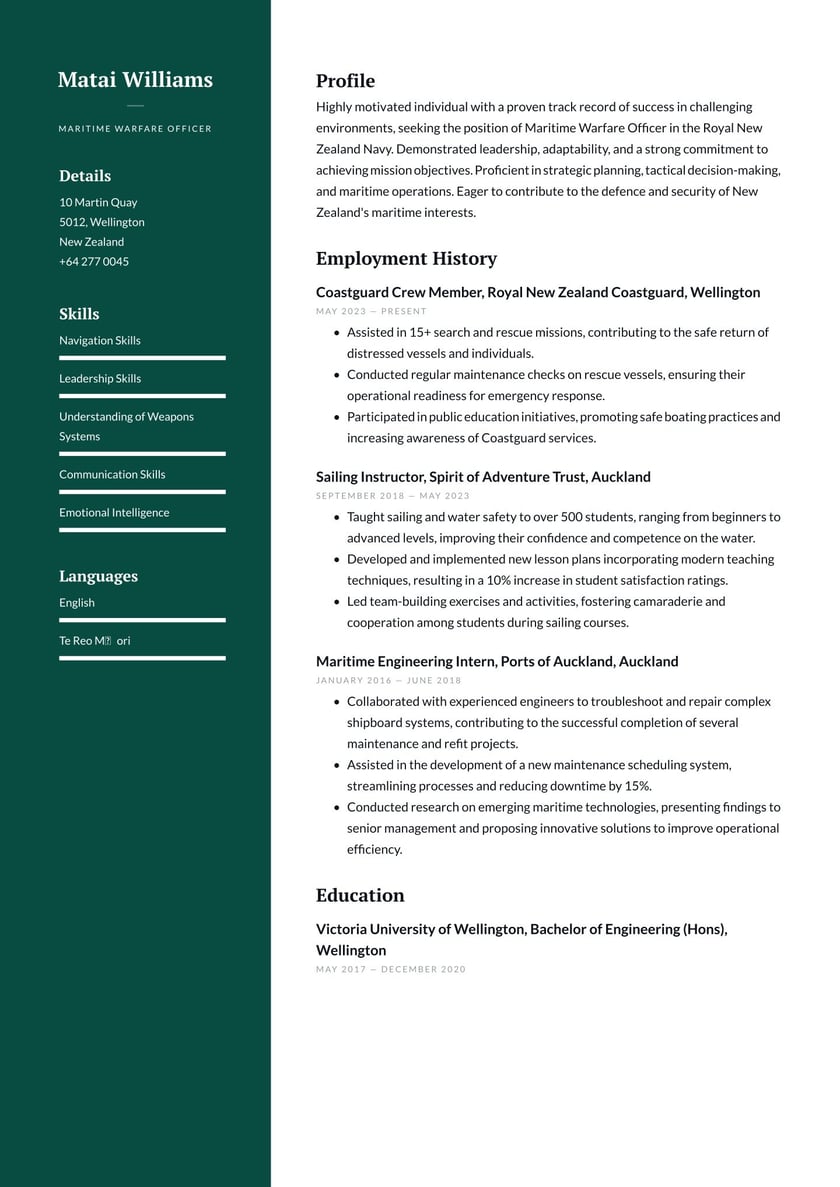 Military Resume Example Staff Sergeant Resume Examples And Templates