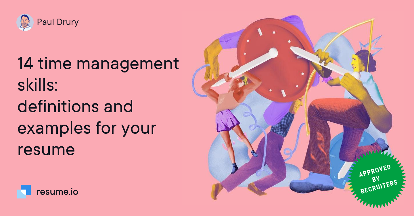 14 Time Management Skills Definitions And Examples For Your Resume