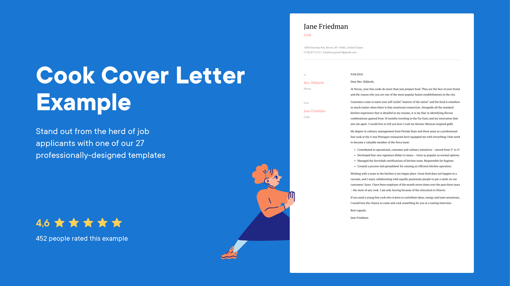 Cook Cover Letter Examples Expert Tips Free Resume io