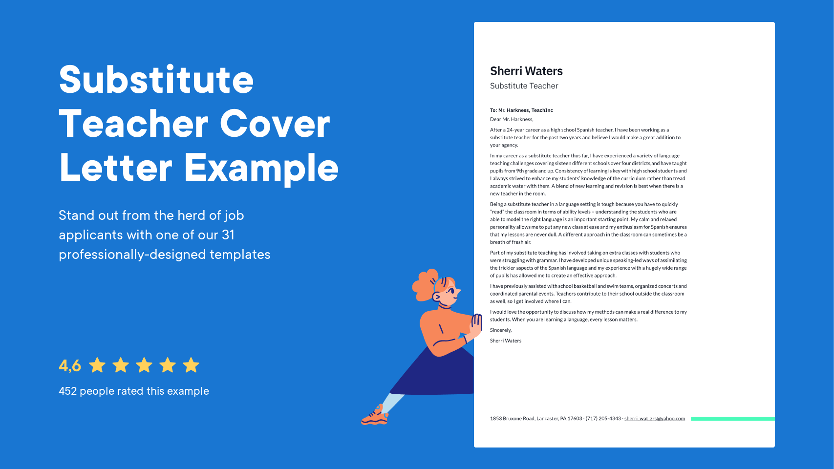 Substitute Teacher Cover Letter Examples Expert Tips Resume io