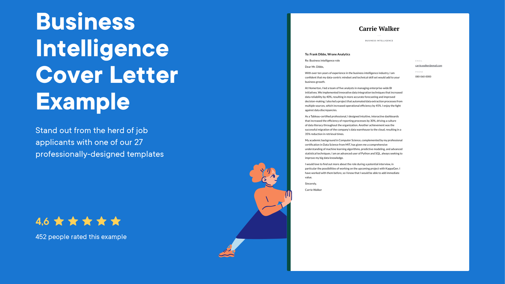 Business Intelligence Cover Letter Examples & Expert Tips · Resume.io
