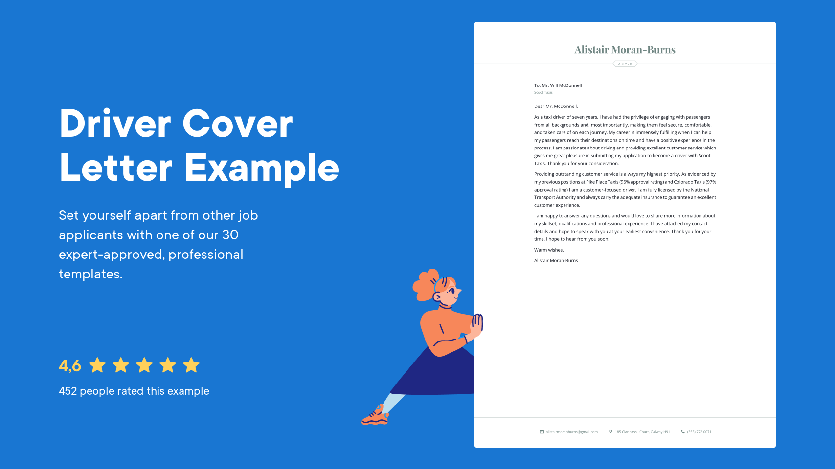 Driver Cover Letter Examples & Expert tips [Free] · CVapp.ie