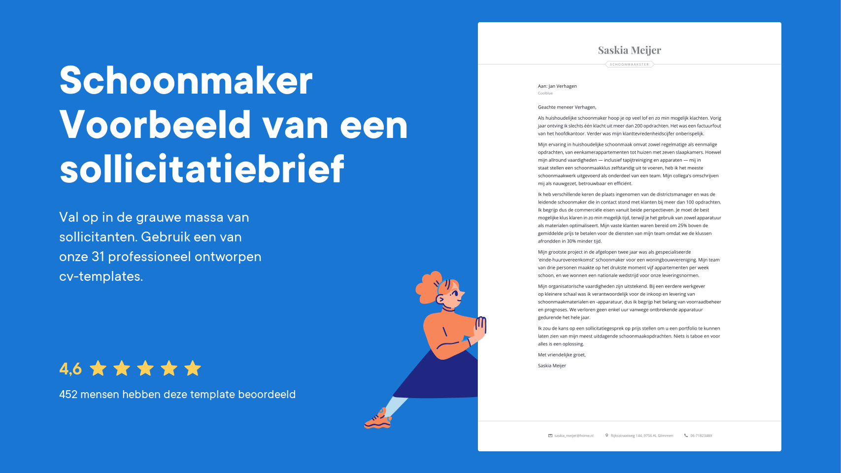 Voorbeeld Sollicitatiebrief Schoonmaker Gratis Template
