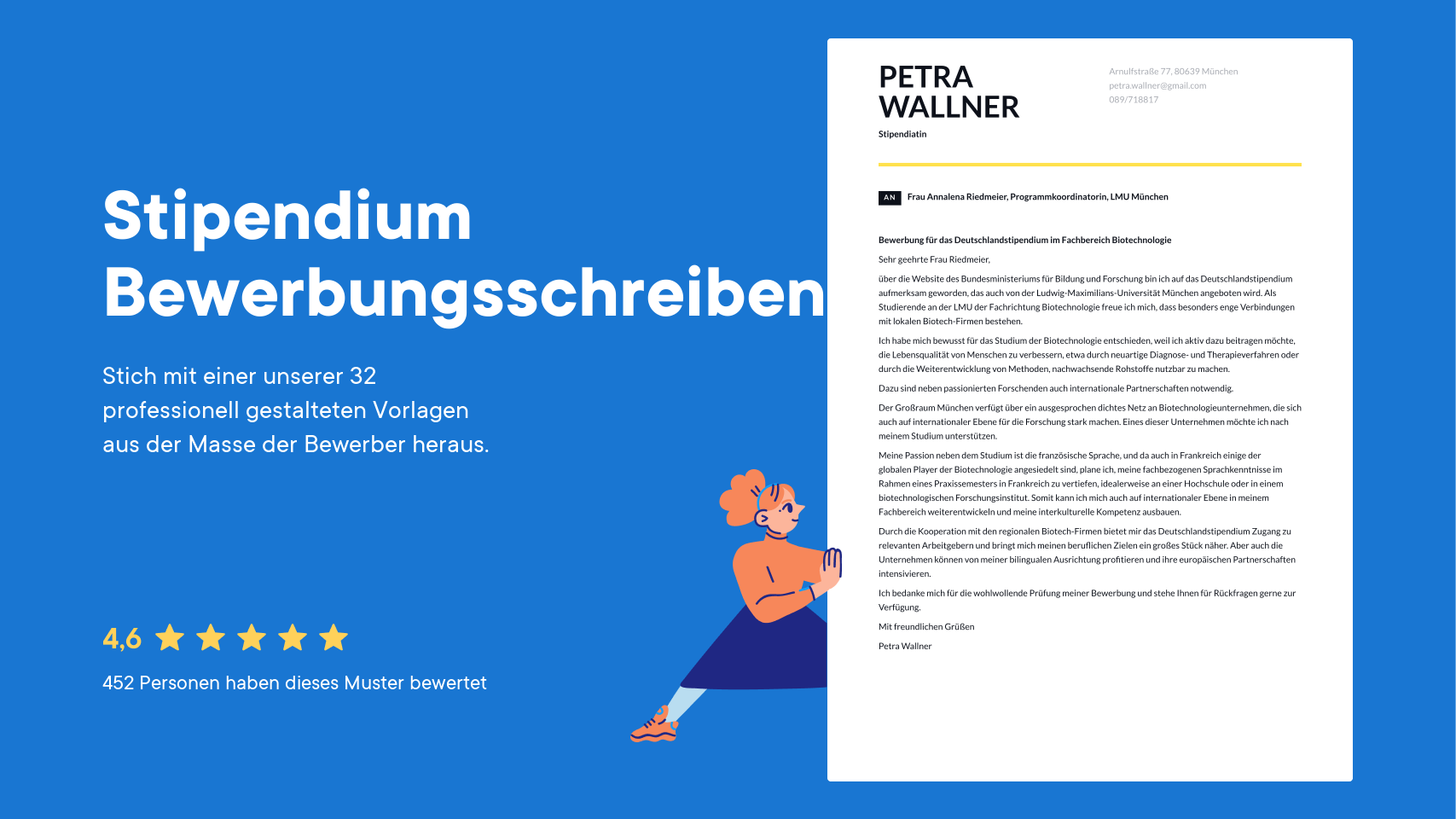 Motivationsschreiben Stipendium