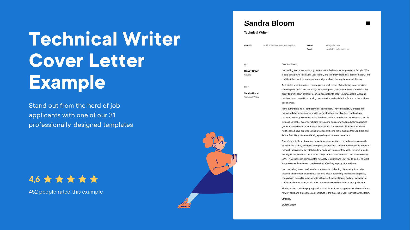 Technical Writer Cover Letter