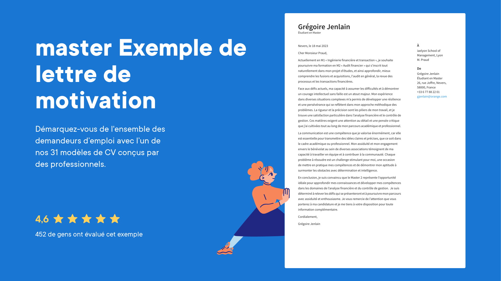 Lettre De Motivation Master Modèle & Conseils Pratiques - Manuscrit