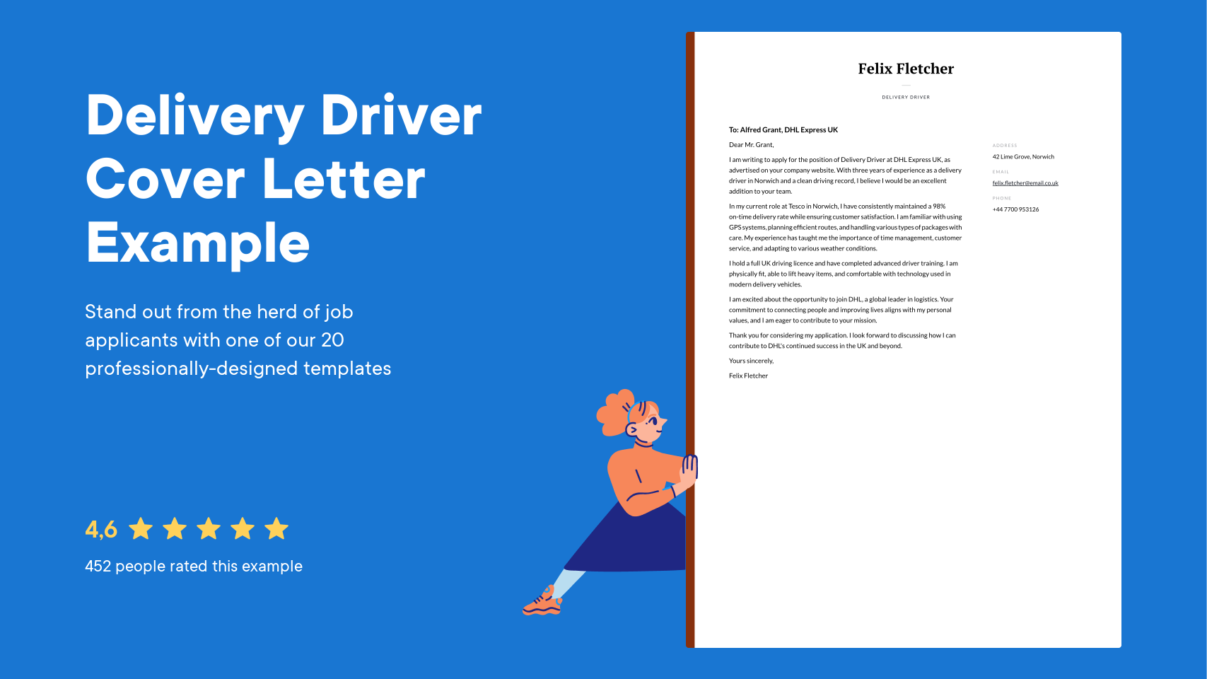 Delivery Driver Cover Letter Examples for UK Market (2024) · Resume.io