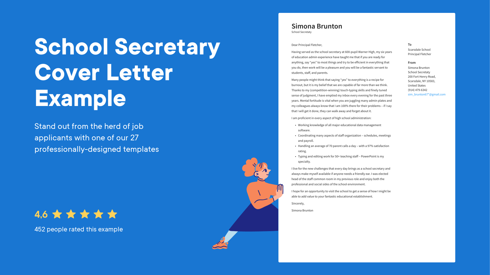 School Secretary Cover Letter Examples Expert Tips Free 
