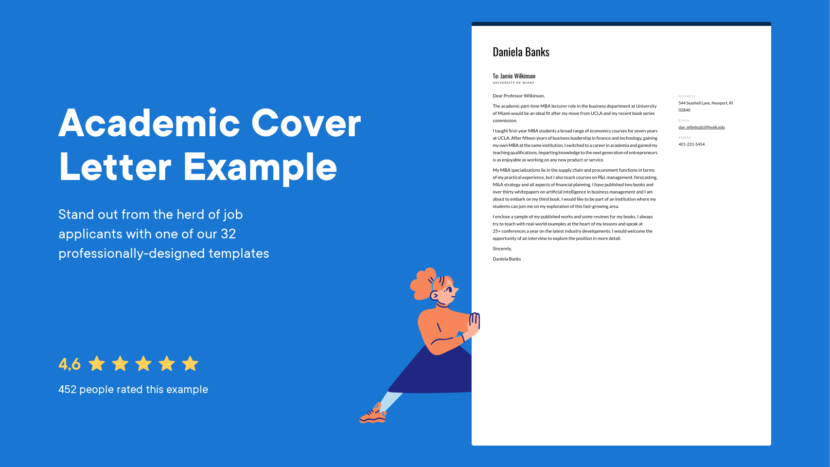 Academic Cover Letter Examples & Expert Tips · Resume.io