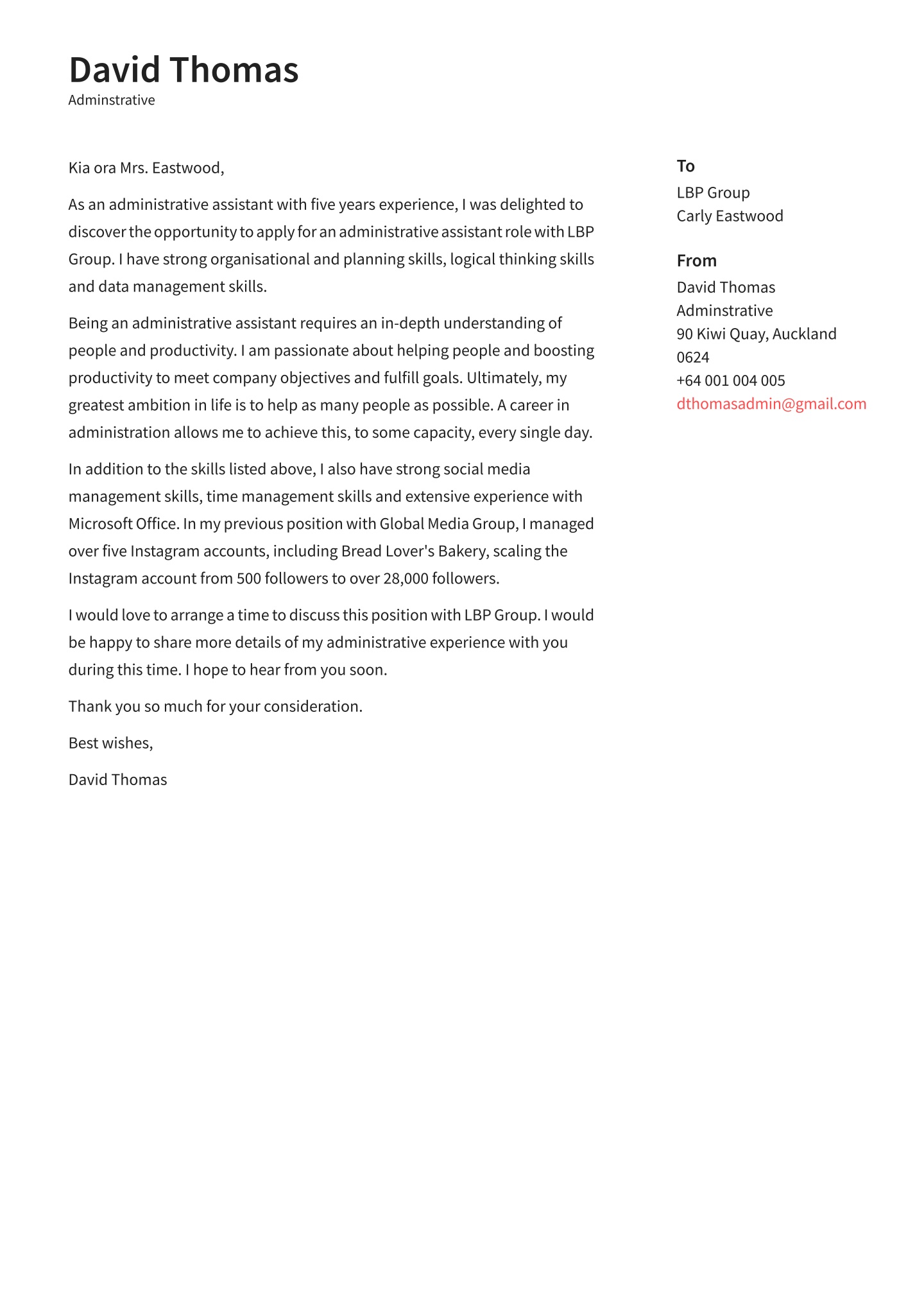 A Great Cover Letter Example 900+ Cover Letter Examples For Any Job