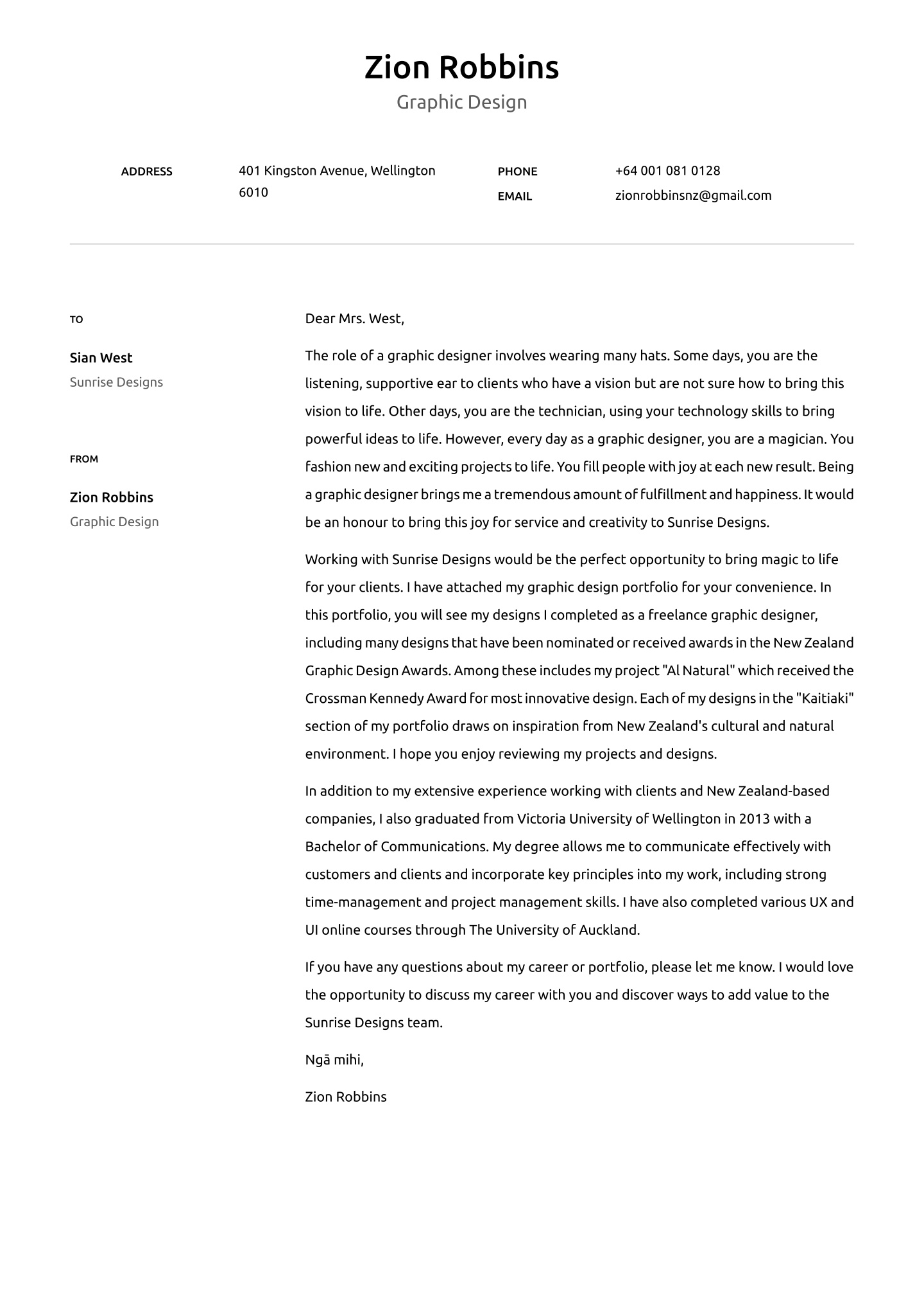 Apa Cover Letter Example 12 Downloadable LaTeX Cover Letter Templates