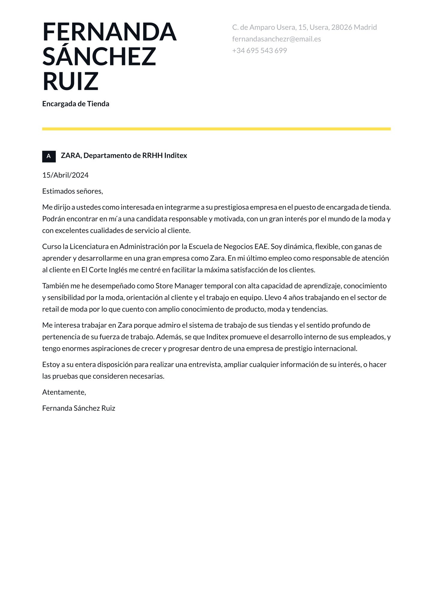 Carta De Presentacion Para Solicitud De Empleo Plantilla De Carta De