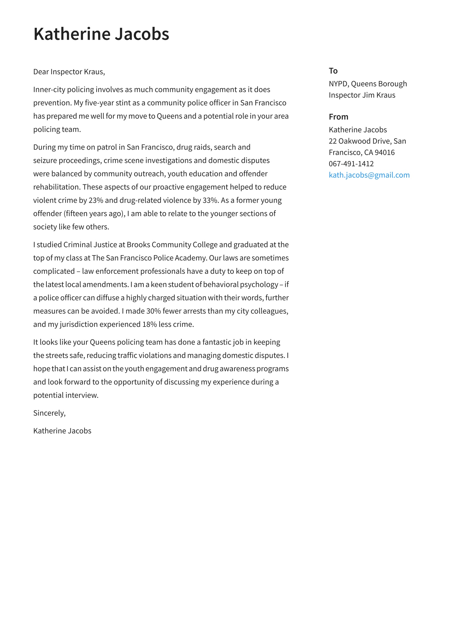 How To Write A Cover Letter For Law Enforcement - Infoupdate.org