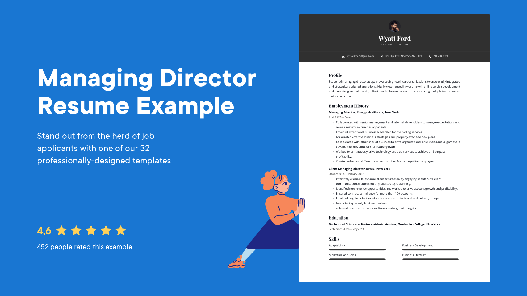 Managing Director Resume Examples & Templates (2025) · Resume.io